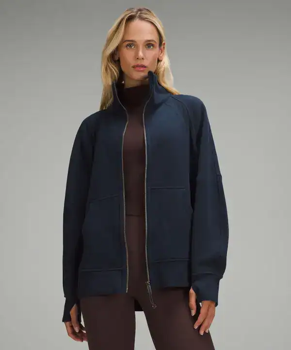 Lululemon Scuba Oversized Funnel-Neck Full Zip - True Navy